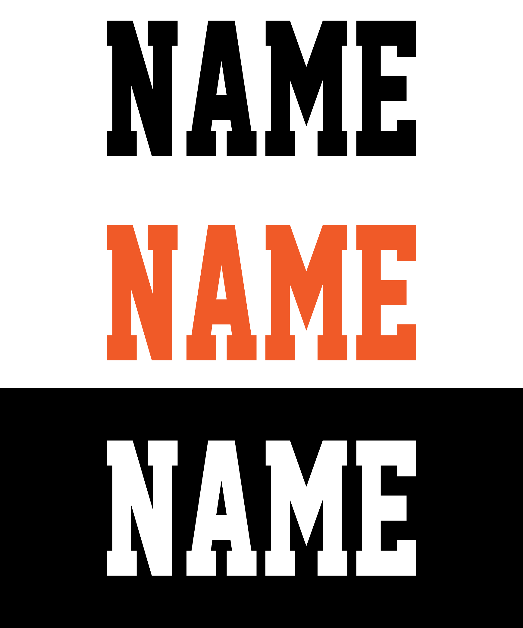 CHSMD Clearview Marching Band Customization - Name on Back of Item (1 ...